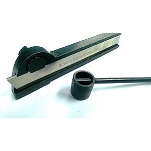 Lathe Cut off Parting Tool with HSS Blade 3/32" x 5/8" x 5" with Wrench