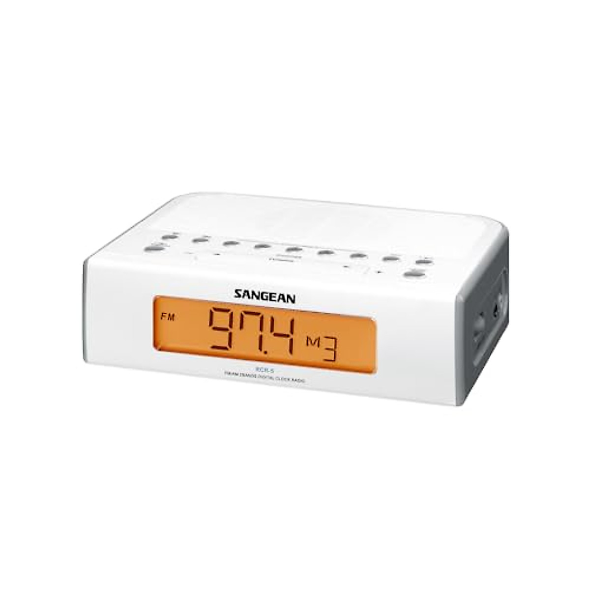 Sangean RCR-5 Digital AM/FM Clock Radio, White