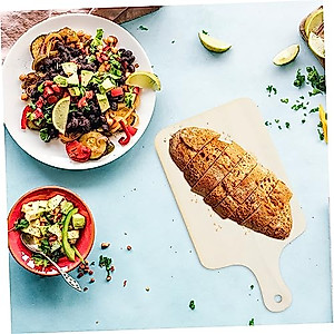 SHOWERORO 3pcs DIY Tray Bread Tray Wooden Tray Mini Breadboard Cutting Boards for Crafts Wooden Bread Tray Wooden Pizza Serving Trays Brown Wooden Cake Board Blank Wood Tray Bread Board Food