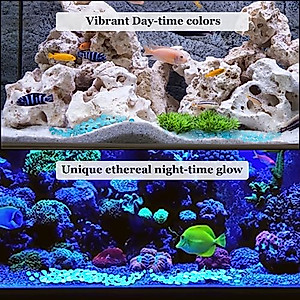 SunGrow Betta Aquarium Stones, Lightweight, Fish Bowls and Reptile Tanks Decor, 200 Pcs