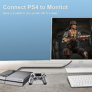 Wiistar HDMI to VGA Cable 1.5m/4.9FT 1080P HDMI to VGA Video Converter Adapter Cable Male to Male Support Computer Laptop PC to Desktop Monitor HDTV Projector