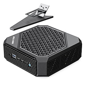 MINISFORUM Neptune Series HX77G Mini PC AMD Ryzen 7 7735HS Desktop Computer, DDR5 32GB RAM+1TB SSD, 2X HDMI & 2X USB4 Quad Outputs, AMD Radeon RX 6600M Discrete Graphics Small PC