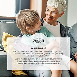 Candle-lite Scented Candles, Mahogany Woods Fragrance, One 18 oz. Single-Wick Aromatherapy Candle with 110 Hours of Burn Time, Brown Color