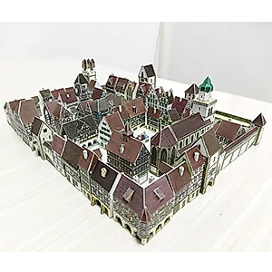 Medieval Town Building 3D Paper Puzzle Model Building for Adults 12"*9" DIY