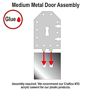 LITKO Terrain Door Markers | Compatible with Dungeons & Dragons & Pathfinder | DND | 5E | TTRPG | (Wooden Door)