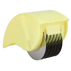 Maxmartt Stainless Steel Anti-rust Rolling Cutter Mincer Vegetable Kitchen Tool (yellow)