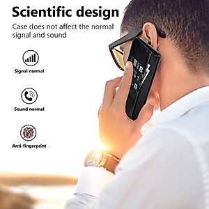 OCASE Samsung Galaxy S10 Case [ Card Slot ] [ Kickstand ] [TPU Shockproof Interior ] Leather Flip Wallet Case for Samsung Galaxy S10 Devices (Black)