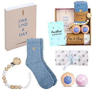 Becta Design - New Mom Gift Basket. Each Beautifully Prepared Gift Set Contains 5 Hand Picked Essentials for Expecting Mothers. The Perfect Gifts for Pregnancy, First Time Moms or Baby Shower