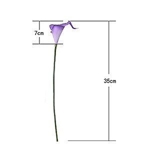 Letjolt Calla Lily Purple Artificial Flowers 12Pcs Table Flower Decor Faux Calla Lilies Bouquet for Wedding Bride Shower Home Decoration, Purple