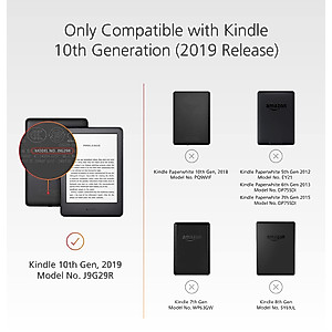 Made For Amazon Case, in Raspberry, with Screen Protector for Kindle 10th Generation - 2019 release