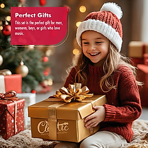 ClefArc Guitar Wall Mount 2 Pack, Black Walnut Guitar Wall Hangers, Guitar Picks, Pick Holder, Guitar Accessories, U-Shape Hardwood Guitar Hanger, Gifts for Guitarists, with 6 Assorted Guitar Picks