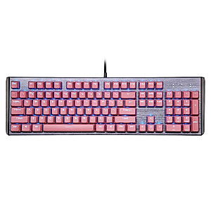 Cooler Master PBT Doubleshot Backlit Keycap Upgrade Set Sakura Pink for Mechanical Keyboards, Compatible with Standard US 104 Layout Keyboards (KC-NPDMF1-US)