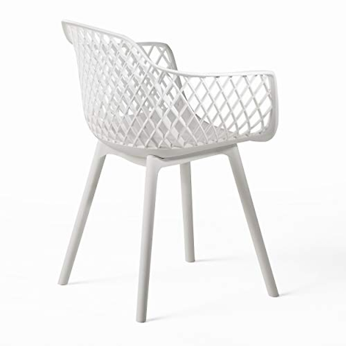 Christopher Knight Home Richard Outdoor Modern Dining Chair (Set of 2), White