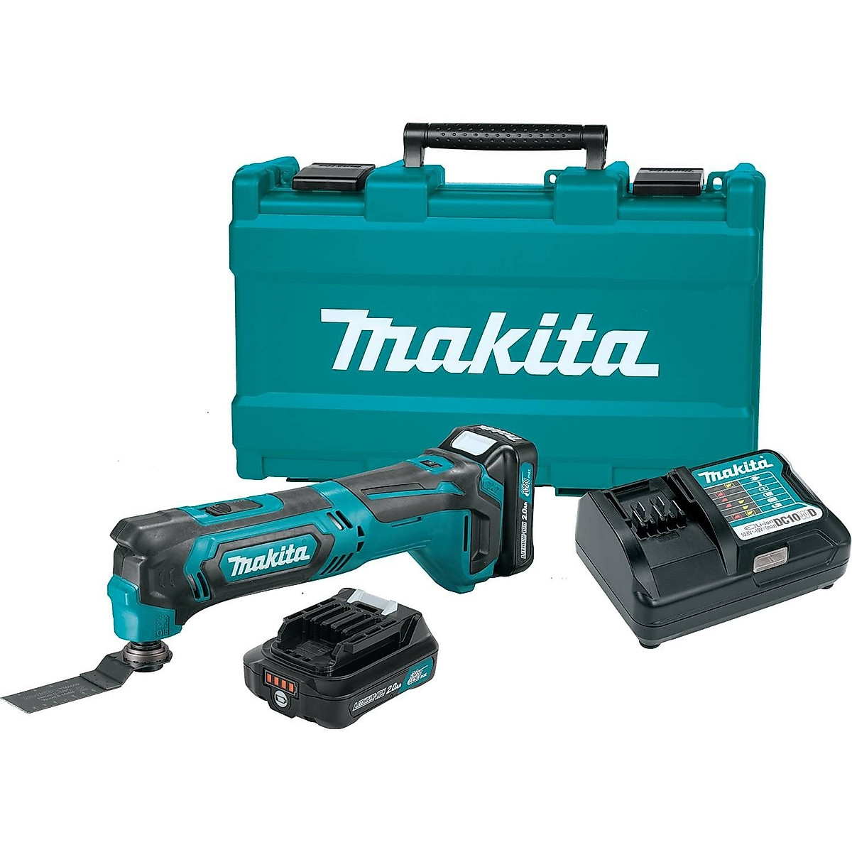 Makita MT01R1 12V max CXT Lithium-Ion Cordless Oscillating Multi-Tool Kit (2.0Ah) with ADP06 12V max CXT Lithium-Ion Cordless Power Source