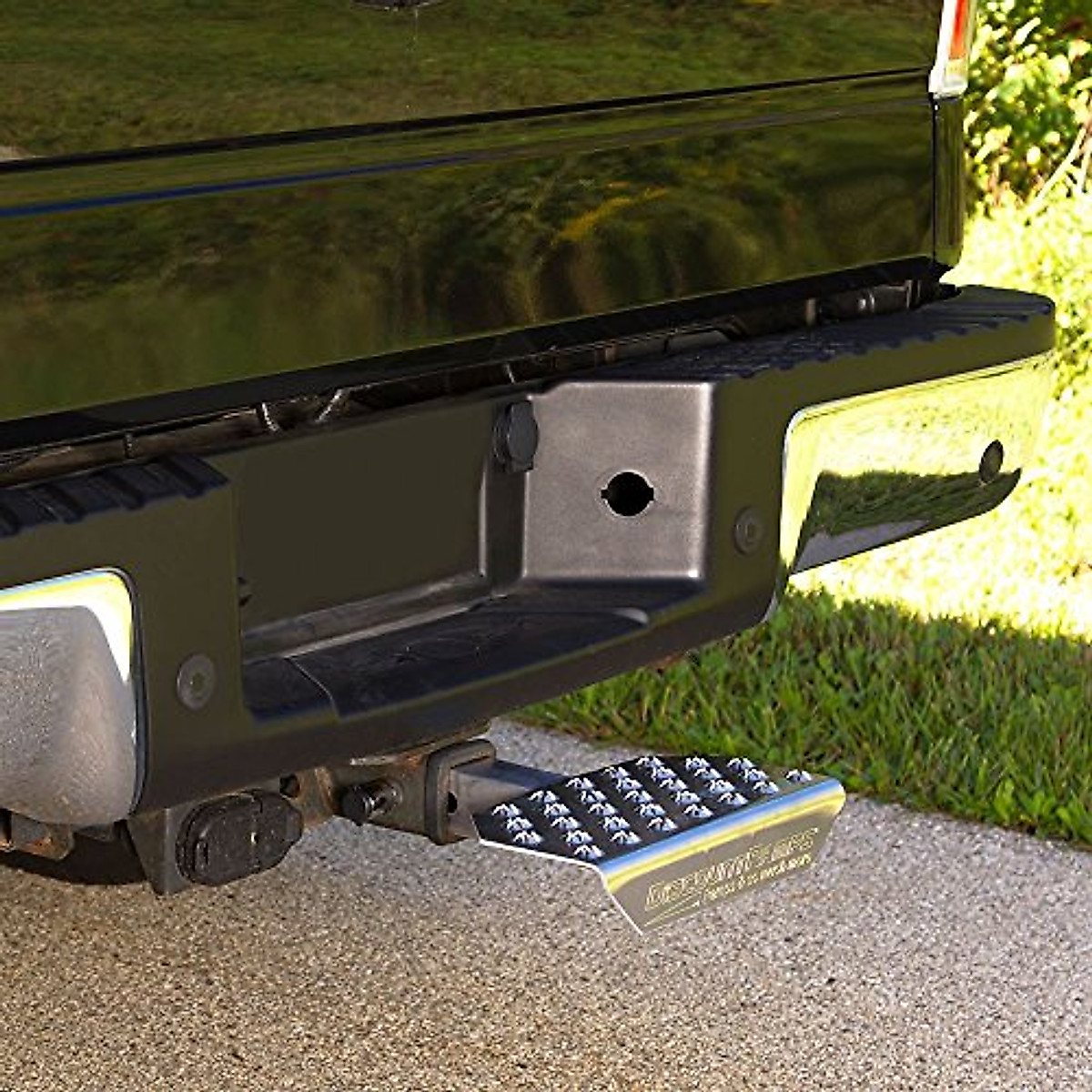 Apex HS126 EZ Traction 12" L x 6" W x 2.5" H Aluminum Hitch Step - 500 lb Cap