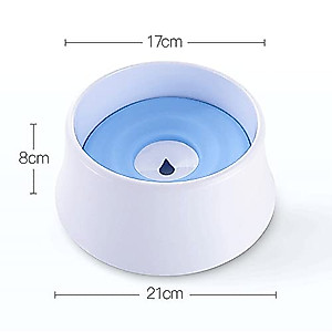 FUUIE Bowls for Food and Water Pet SuppliesDog BowlsPet Buoyancy Feeding BowlSplash-Proof Cat Bowl SuppliesAutomatic Drinking FountainsDog Kettles (Color : Blue)