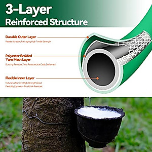 SHEMKAR Expandable Garden Hose 50FT,Retractable Flexible Water Hose with Latex Core 3/4" Solid Brass Fittings,Lightweight Expanding Hose,No-Kink Collapsible Outdoor Yard Hose Car Wash Hose