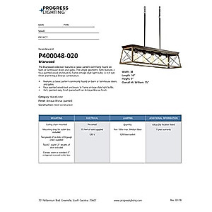 Briarwood Collection 5-Light Coastal Chandelier Light Antique Bronze