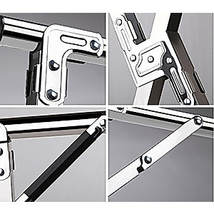 GENE KELLY Clothes Drying Rack for Laundry Free Installed Space Saving Folding Hanger Rack Heavy Duty Stainless Steel