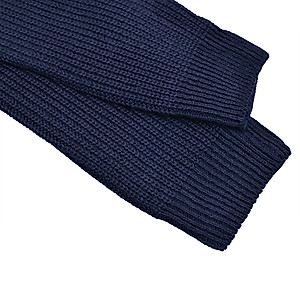 Lilax Baby Boys Basic Long Sleeve V-Neck Classic Knit Cardigan Sweater 12-18 Months Navy