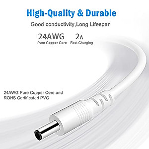 Replacement Charger Cord for FOREO Luna Series Facial Cleanser Foreo Luna, Luna2,Luna Mini,Luna Mini 2, FOREO ISSA Series E-Toothbrush USB DC Charging Cable Charger Wire