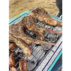 Disposable Grill, Portable Charcoal Grill, Barbecue, Grilling Kit for Indoor & Outdoor cooking, Lightweight Ready to Use Instant Grill Set for BBQ Picnic Camping Deck