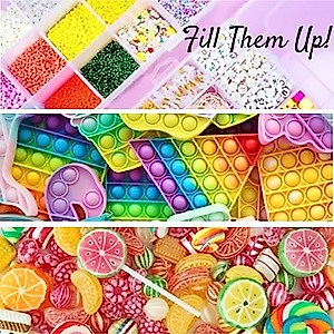 Hammont Party Favors Paper Treat Boxes (10 Pack) Blue Colored Paper Containers & Boxes Treat Container Cookie Boxes Cute Designs Perfect for Parties and Celebrations 6.25" x 3.75" x 3.5"