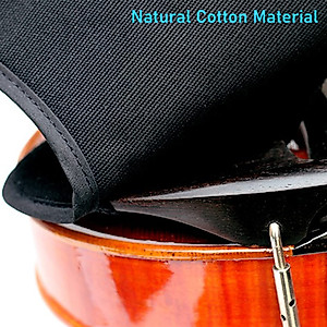 KAIY Violin Shoulder Rest Pad, Violin Chin Rest Pad Soft Cover Protector, Violin Chinrest Pad Slip Resistant for 3/4 4/4 Violin Accessories