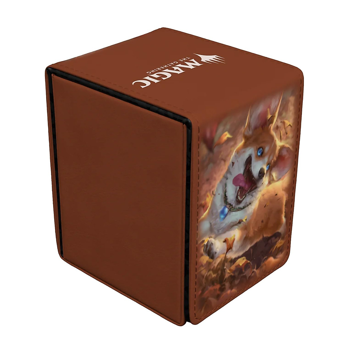 Ultra Pro - Mana 8 Alcove Edge Deck Box - Lotus for Magic: The Gathering, Store & Protect up to 100 Standard Size MTG Cards, Great for Commander Deck, Side Loading Deck Box, Premium Leatherette