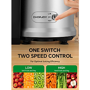 Juicer, 1200W Juicer Machine with 3" Feed Chute for Whole Fruits and Vegs, Dual Speeds Centrifugal Juice Extractor, High Juice Yield, Full Copper Motor, Easy to Clean, BPA Free
