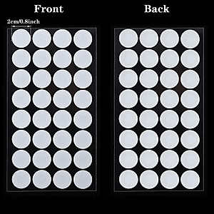 Zonon 128 Pieces Synthetic Filter Paper Stickers 20 mm 0.3 μm Synthetic Filter Disc Tape Mushroom Applied Under Wide Mouth Mason Jar Filter for Mushroom Cultivation