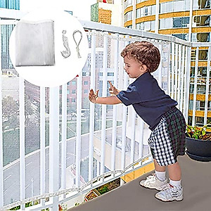Child Safety Net,118Inchs x 29Inchs,Balcony Patios Rail Stairs Safe Net for Kids/Pets/Toys, Safety for Indoor&Outdoor