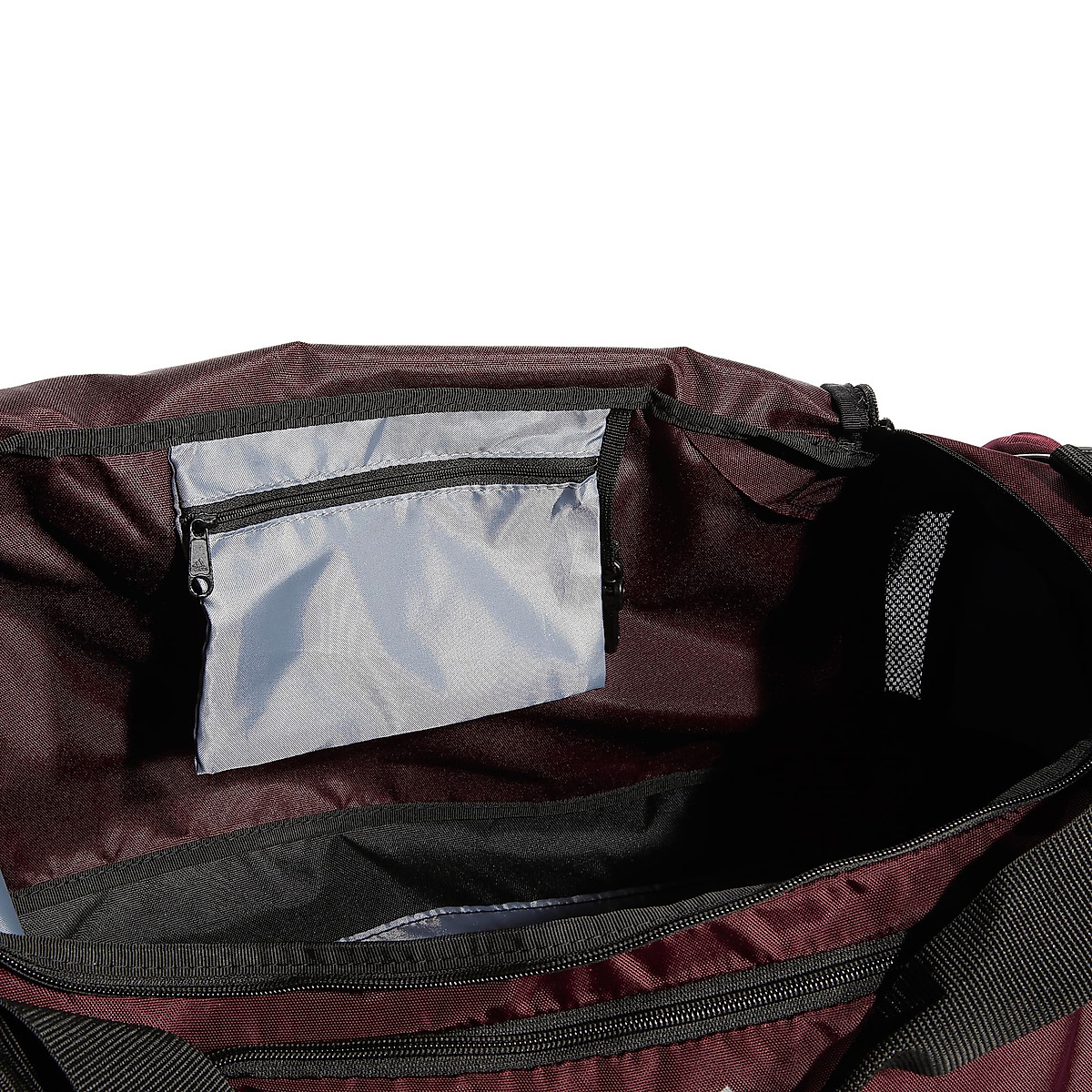 adidas Issue Medium, Durable Travel Duffel Bag for Women or Men, Team Maroon, One Size