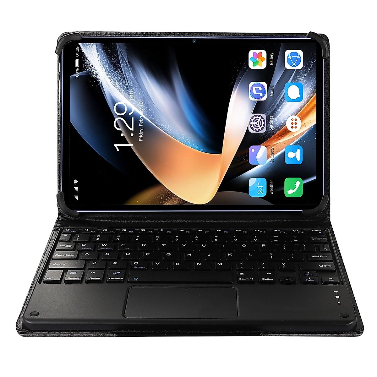 2 in 1 Tablet, 10.1 Inch Android 12 Tablet, Octa Core CPU, 8GB RAM 256GB ROM, FHD Touchscreen, 8MP+16MP Camera, WiFi, BT 5.0, Dual SIM, 4G LET Tablet with Keyboard Case (Blue)
