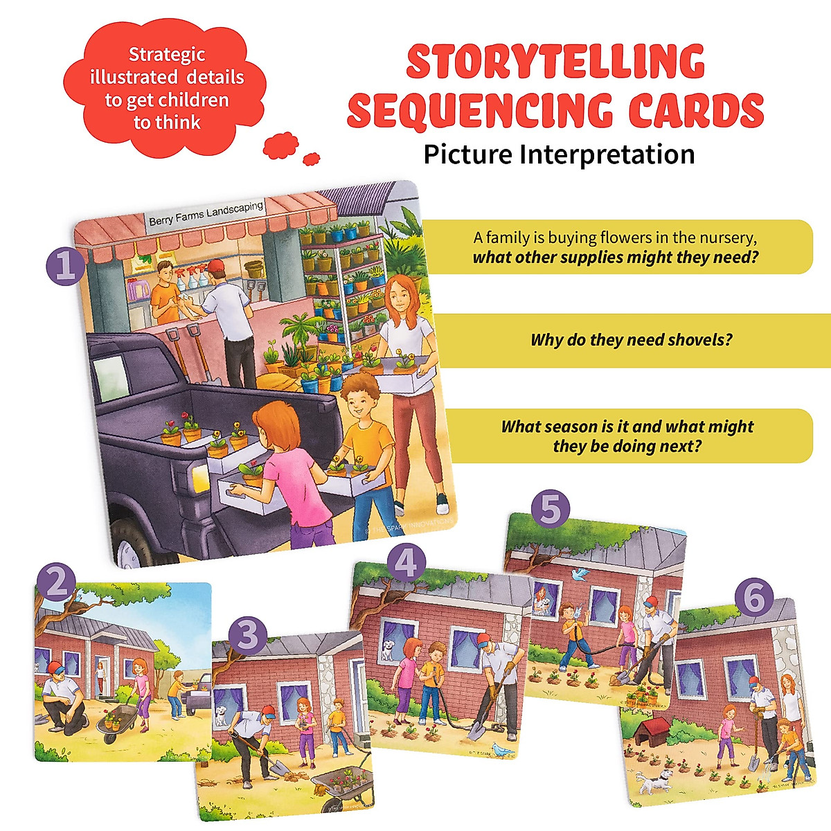 Sequence Cards for Storytelling, Speech Therapy Game, Special Education Materials, Sentence Building, Problem Solving, Improve Language Skills Sequence Cards, Autism Game, Picture Cards, SEL