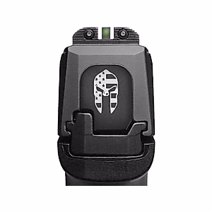 NDZ Performance Slide Cover Back Plate for Sig P365 P365X P365 XL P365 X Macro P365 Fuse 9mm .380 Laser Engraved Aluminum in Black - US Flag