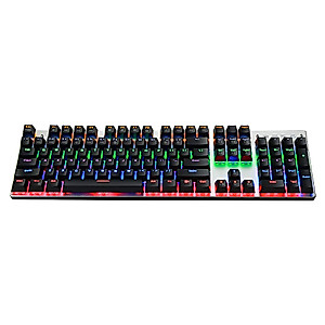 Teamwolf RGB Backlight Mechanical Gaming Keyboards (104keys, Balck)