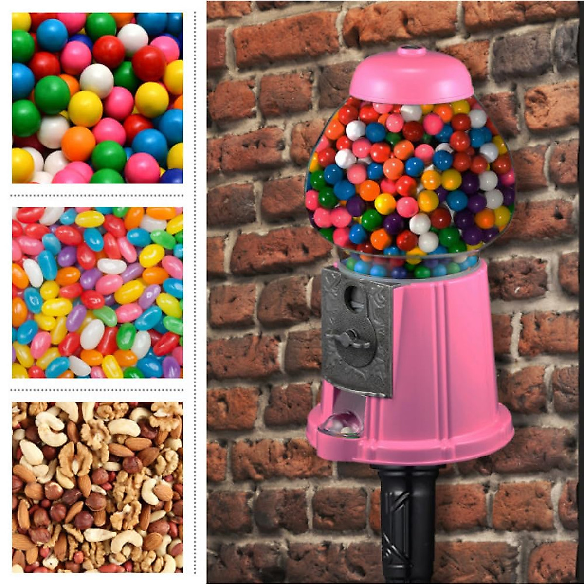 Great Northern Popcorn 83-DT5683-P Gumball Machine, 15", Pink