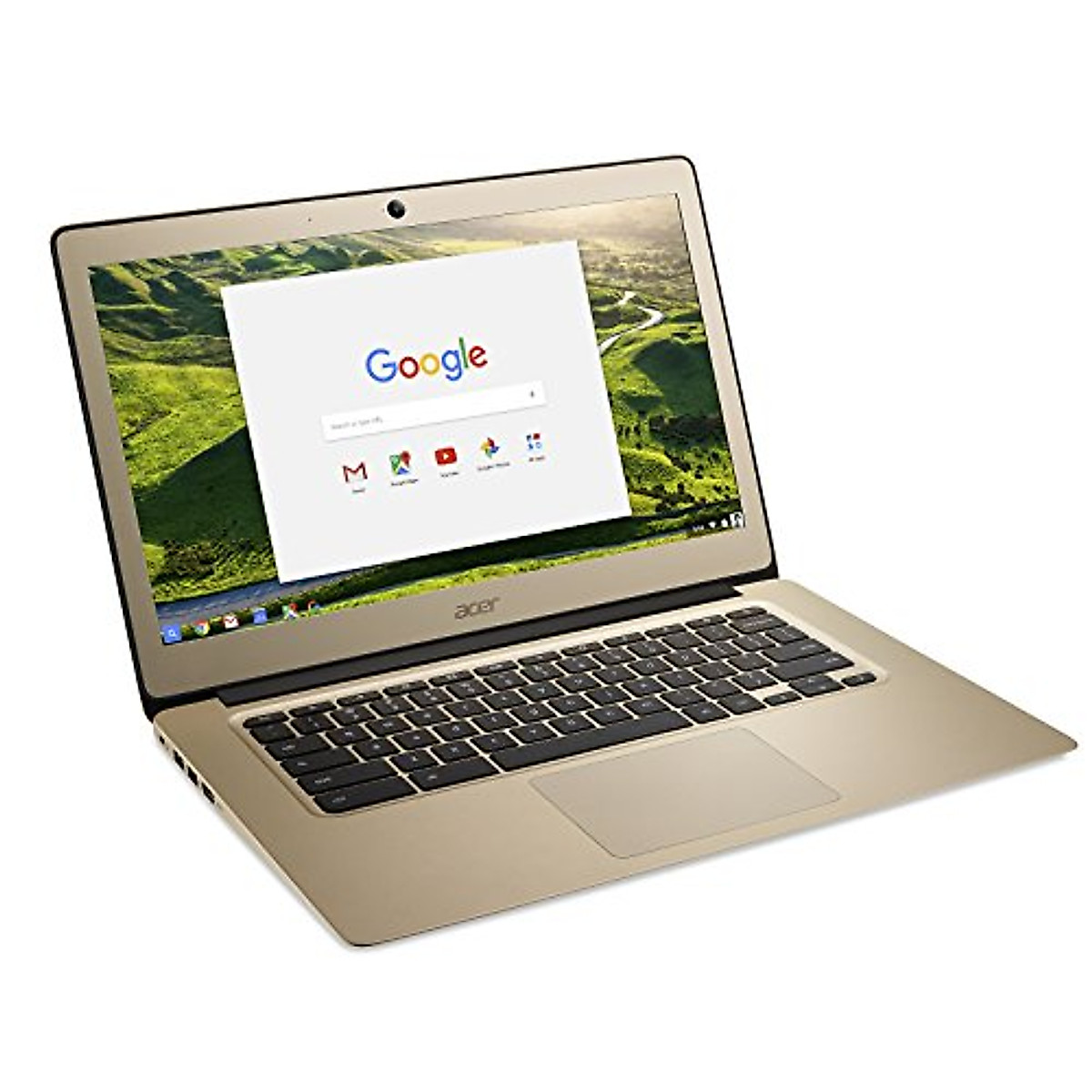Acer Chromebook 14, Aluminum, 14-inch Full HD, Intel Celeron N3160, 4GB LPDDR3, 32GB, Chrome, Gold, CB3-431-C0AK