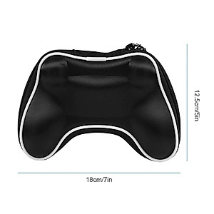 Kuuleyn PS4 Controller Travel Bag, Gaming Console Bag, PS4 Gamepad Storage Case, Shockproof Travel Bag Portable Storage Case Fit for Playstation 4 PS4 Controller Gamepad Black