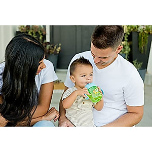 The First Years CoComelon Weighted Straw Cup — Bottle to Cup Transition Toddler Cups — 7 Oz — 6 Months and Up