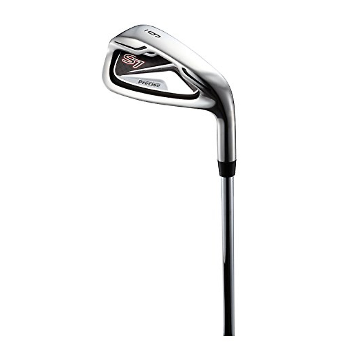 Precise S7 Tall Men’s (6'1" to 6'4") Right Handed Complete Golf Club Set, Include 460cc Driver, 3 Wood, 5 Wood, 24* Hybrid, 5-9 PW Irons, Sand Wedge, Putter, Deluxe Stand Bag & 4 Headcovers, Black/Red