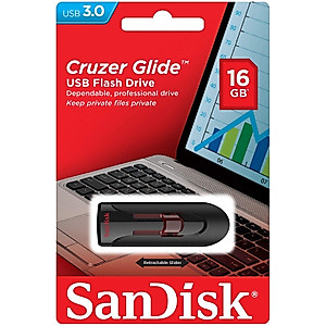 SanDisk 16GB (5 Pack) Cruzer Glide USB 3.0 Flash Drive SDCZ600-016G-B35 Bundle with (1) GoRAM Black Lanyard (16GB, 5 Pack)
