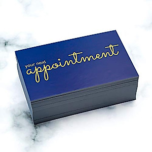 RXBC2011 Appointment Reminder Cards Pack of 100 Navy Blue