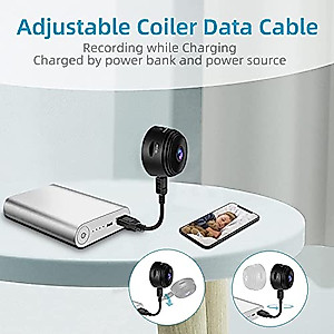 Mini Wireless WiFi Hidden Camera HD 1080P Home Security Cameras with Video Live Feed Covert Baby Nanny Cam with Cell Phone App Tiny Smart Cameras with Night Vision and Motion Detection