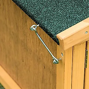 PawHut 2 Levels Outdoor Rabbit Hutch with Openable Top, 59" Wooden Large Rabbit Cage with Run Weatherproof Roof, Removable Tray, Ramp, Yellow