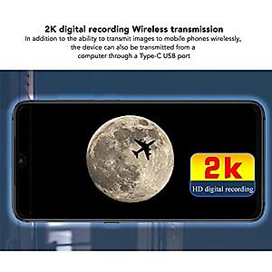 Telescope Electronic Eyepiece, 5 Inch HD Full View IPS Screen CMOS Electronic Digital Telescope Camera Lunar Astronomy Camera, for iOS for Android
