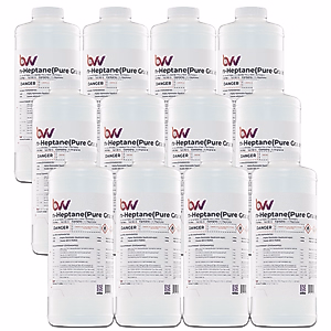 BEST VALUE VACS Lab Grade N-Heptane - Ultra High Purity Solvent - 99.3% Pure Dissolving Heptane Solution - 1 Gallon