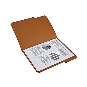 Staples 509315 Colored Top-Tab File Folders 3 Tab Kraft Letter Size 100/Pack