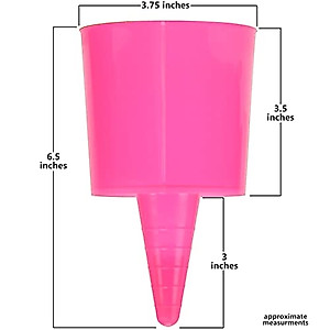 Iconikal Beach Sand Coaster Cup and Beverage Holder Set, Pink, 4-Pack